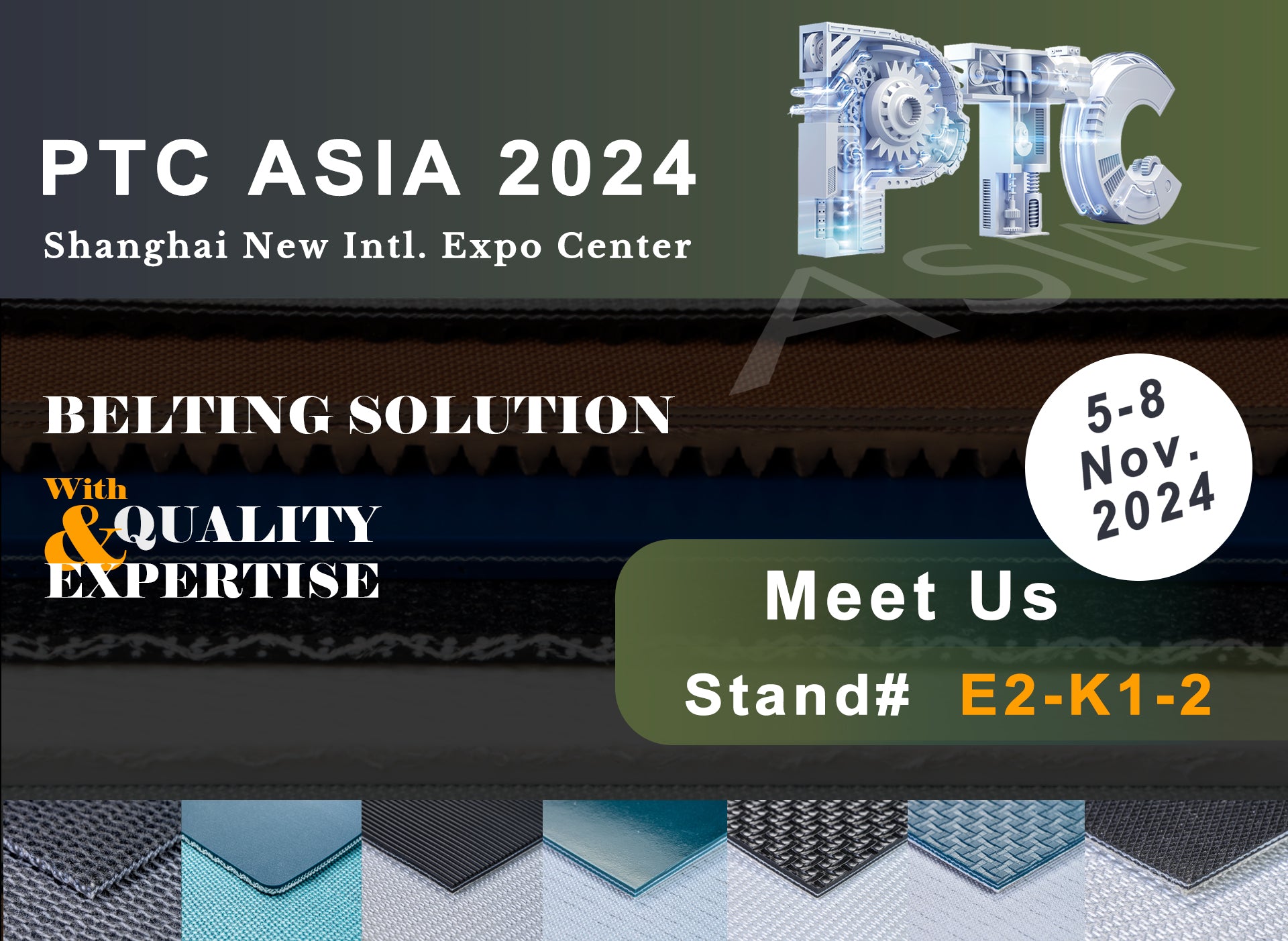 Join Us at PTC Asia 2024! – Kunming Conveyor Belt | KCB
